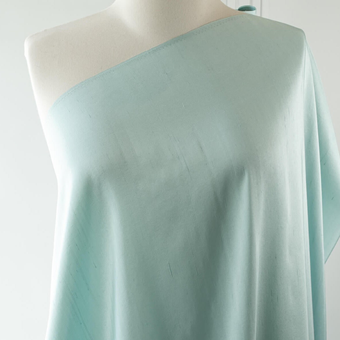 Beverly Hills Couture Designer Light Blue Silk Shantung -Wide- 'Crysta – Fancy Frocks Fabrics